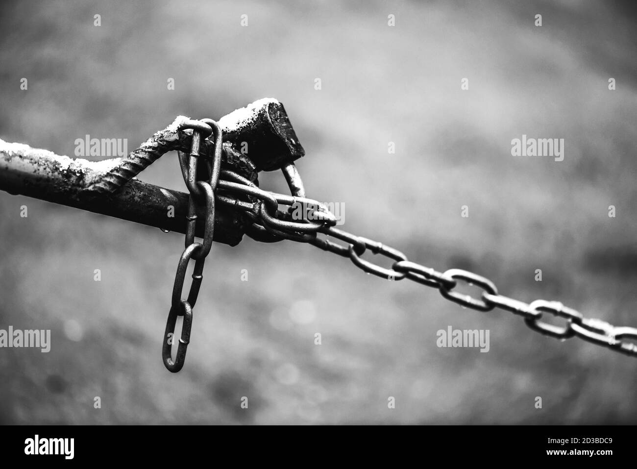 Chainlink latch Black and White Stock Photos & Images - Alamy