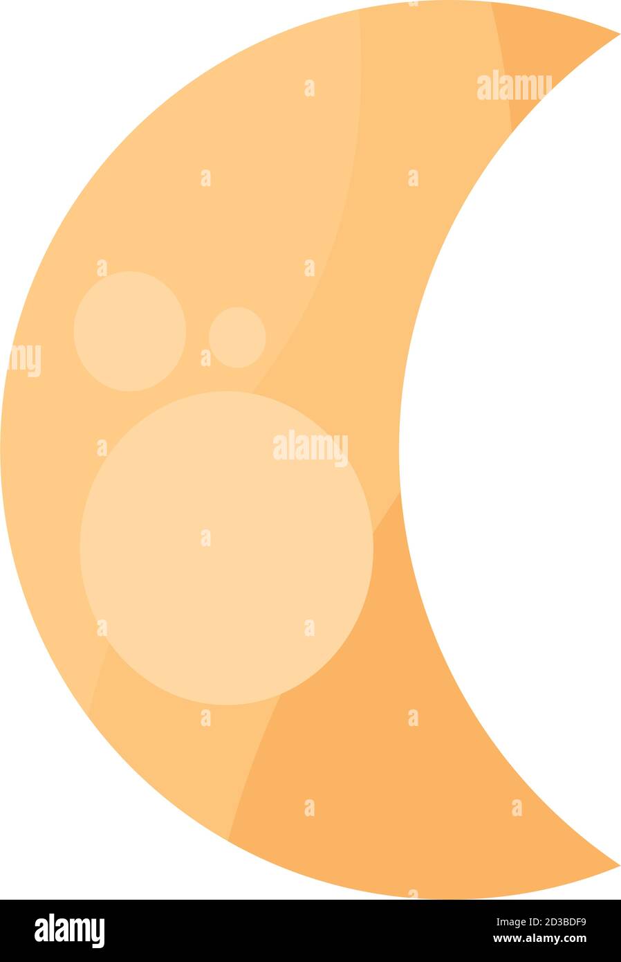 yellow moon icon of night bedtime sky space moonlight nature light ...