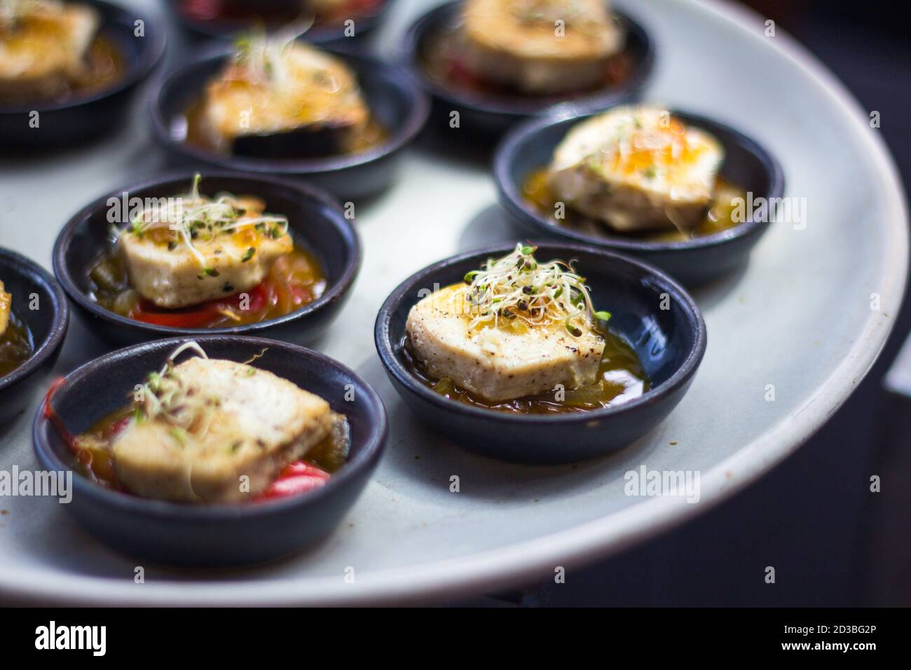 Canapes served at a hotel bufffet in Cebu Stock Photo - Alamy