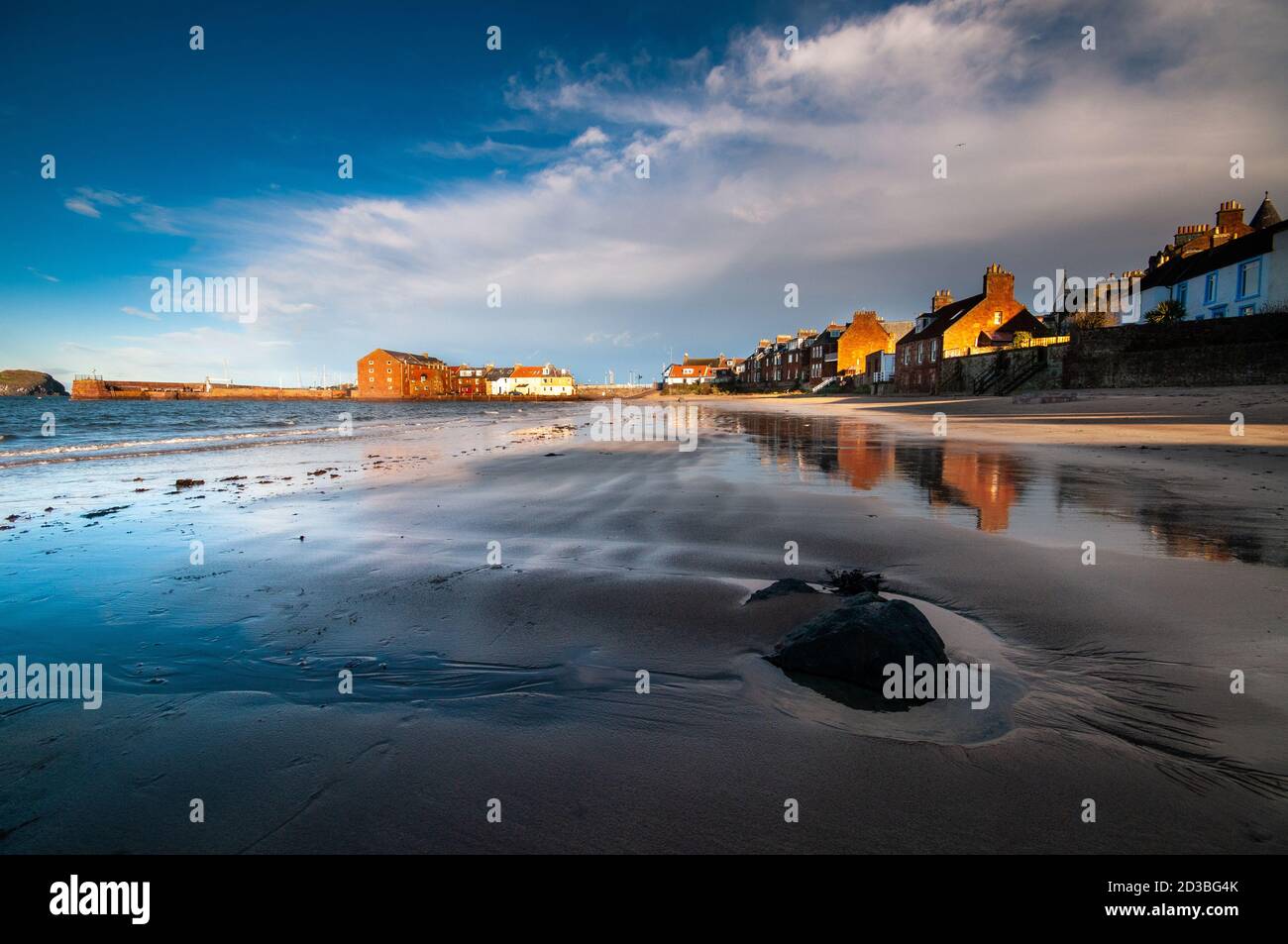 The seafront, North Berwick a small coastal town on the Firth of Forth ...