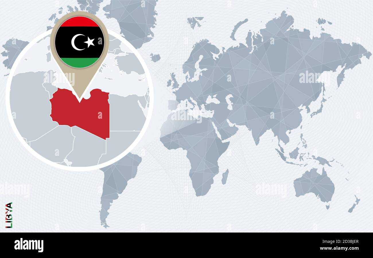 libya map in europe