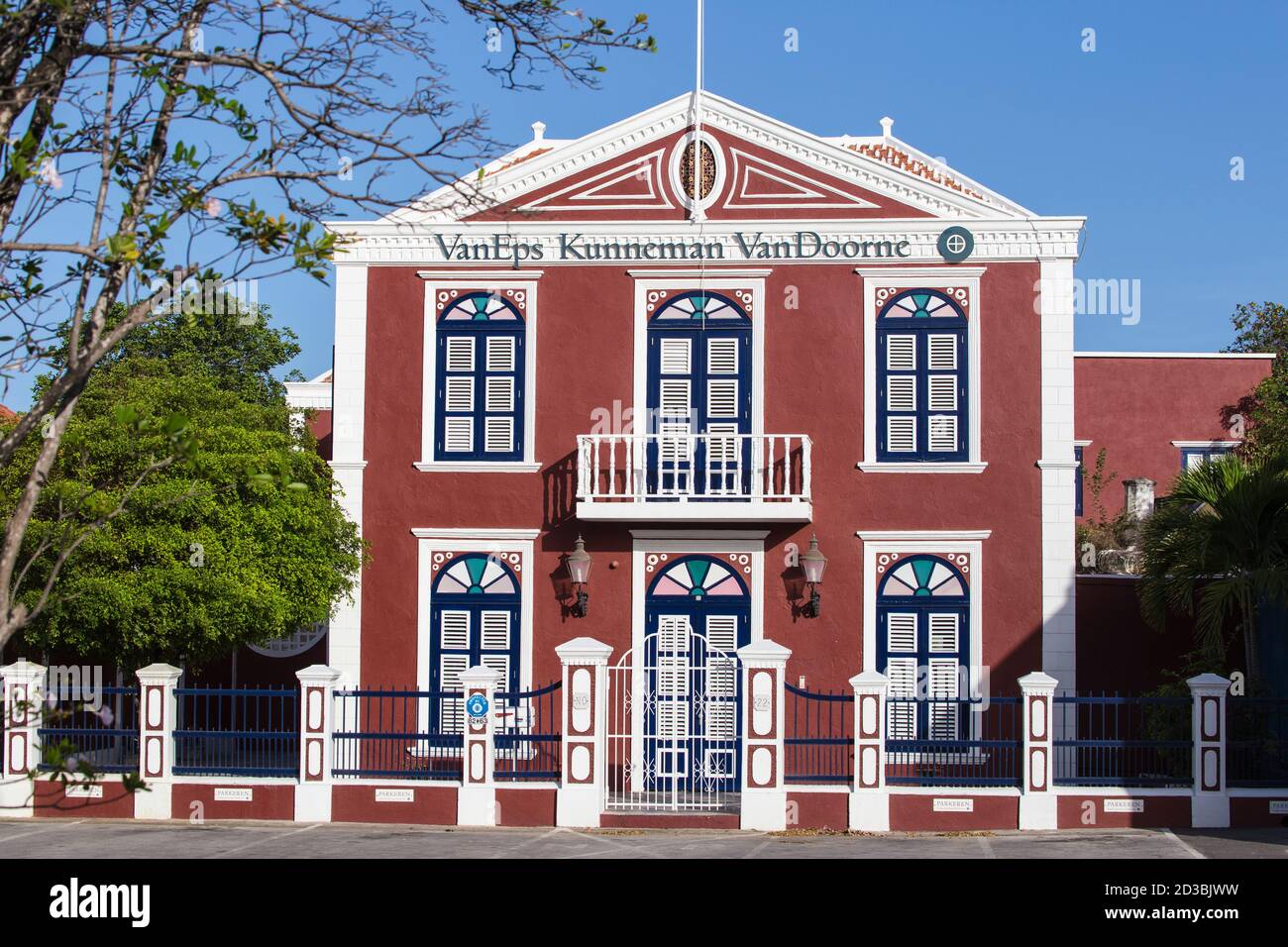 Curacao, Willemstad, Pietermaai, Julianaplein, Colonial bulding - now ...