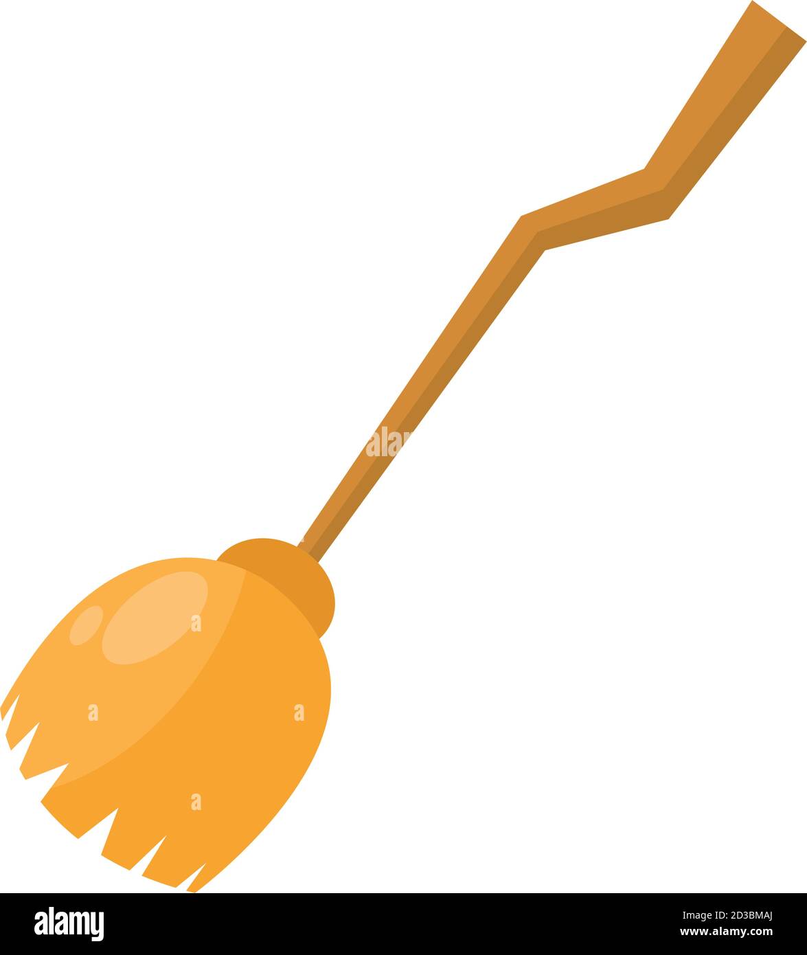halloween broom icon design, happy holiday and scary theme Vector ...