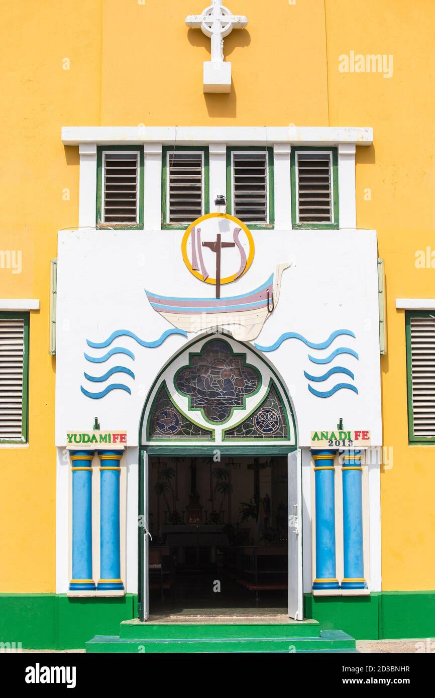 Curacao, Church near Playa Forti Stock Photo - Alamy
