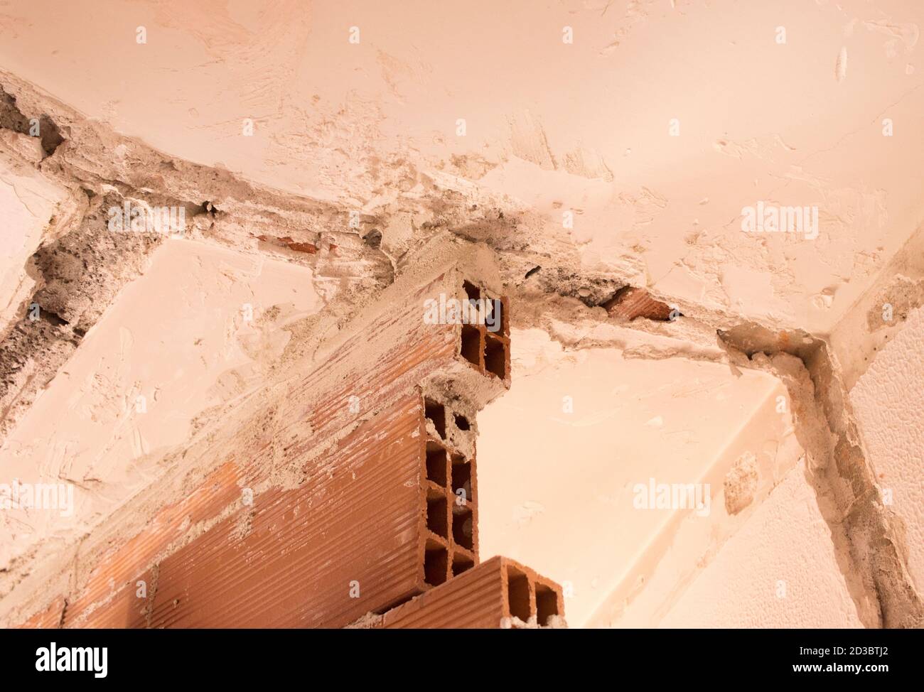 Building renovation works in appartment showing refurbishments works by ...