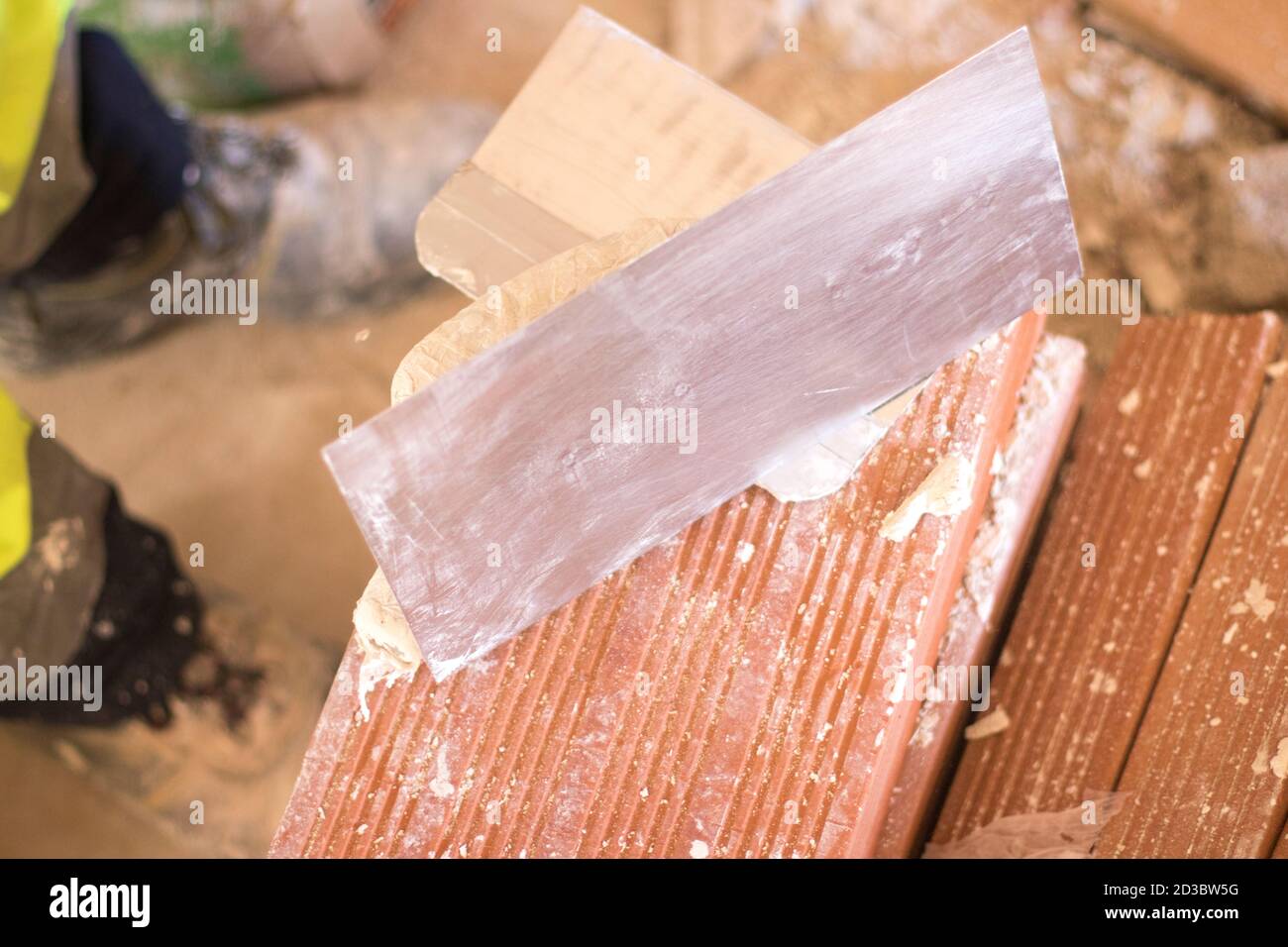 Building renovation works in appartment showing refurbishments works by ...