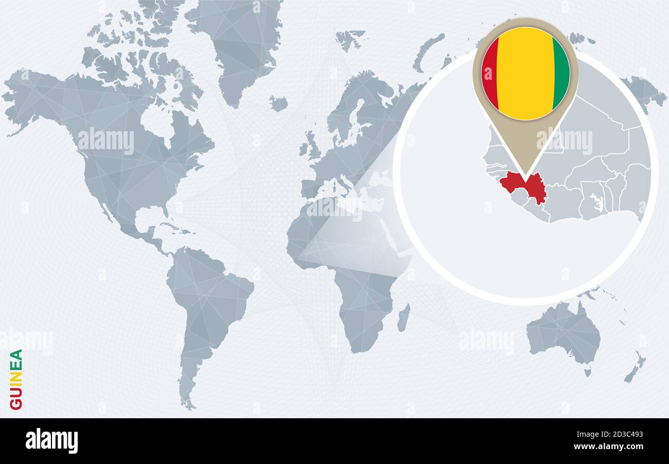 Guinea on world map