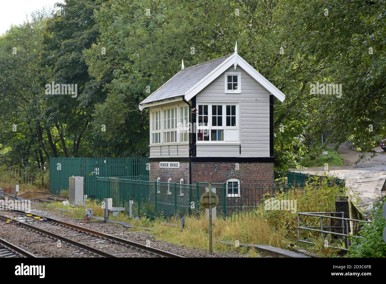 The Victorian signal box, still in daily use, at Hebden Bridge Railway ...