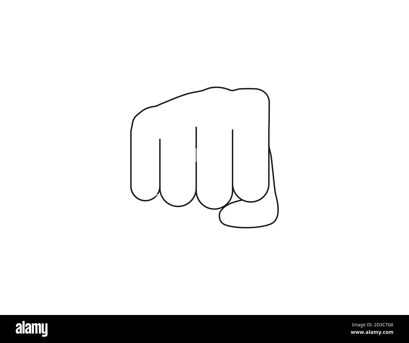 Bump, fist icon. Vector illustration, flat design Stock Vector Image ...