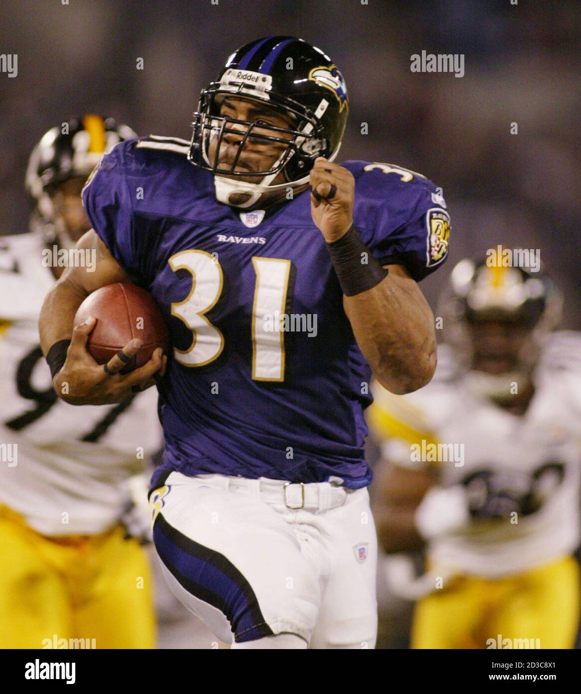 Baltimore ravens running back jamal hi-res stock photography and images ...