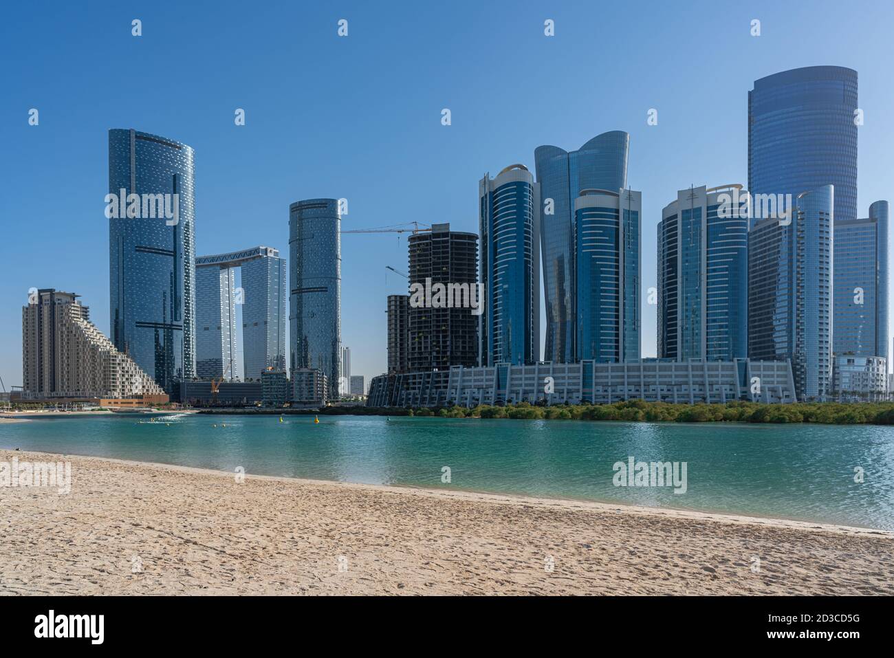 Beautiful modern city surrounded by water | Al Reem island buildings ...