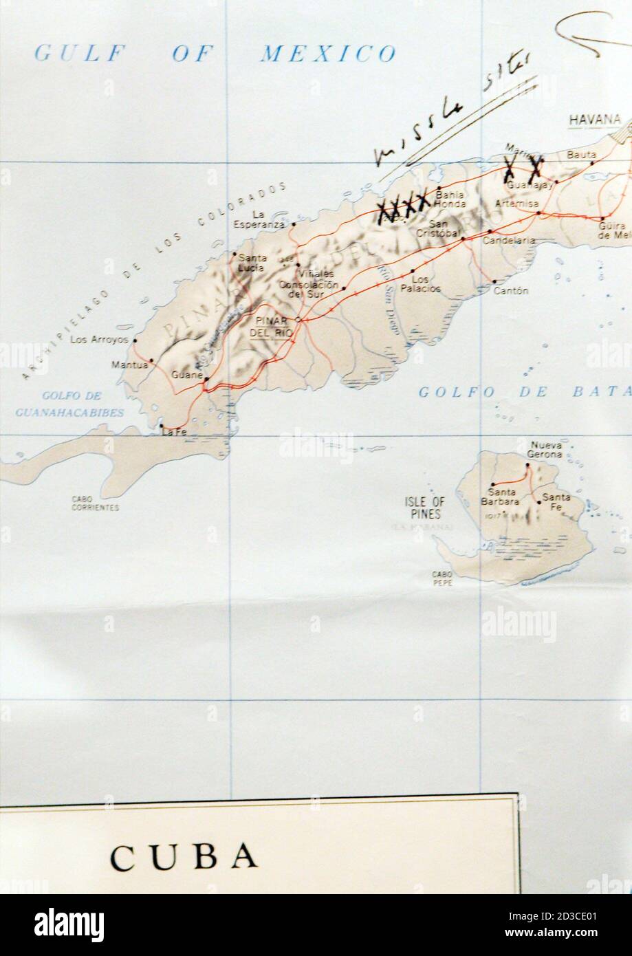 1962 map of cuba hi-res stock photography and images - Alamy