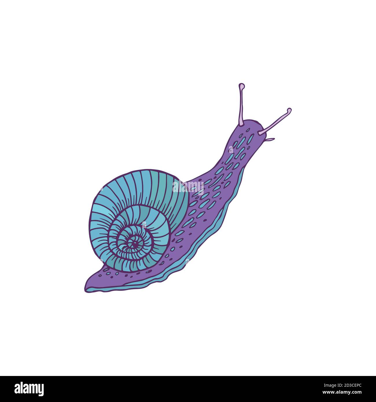 Ink lilac engraving Stock Vector Images - Alamy