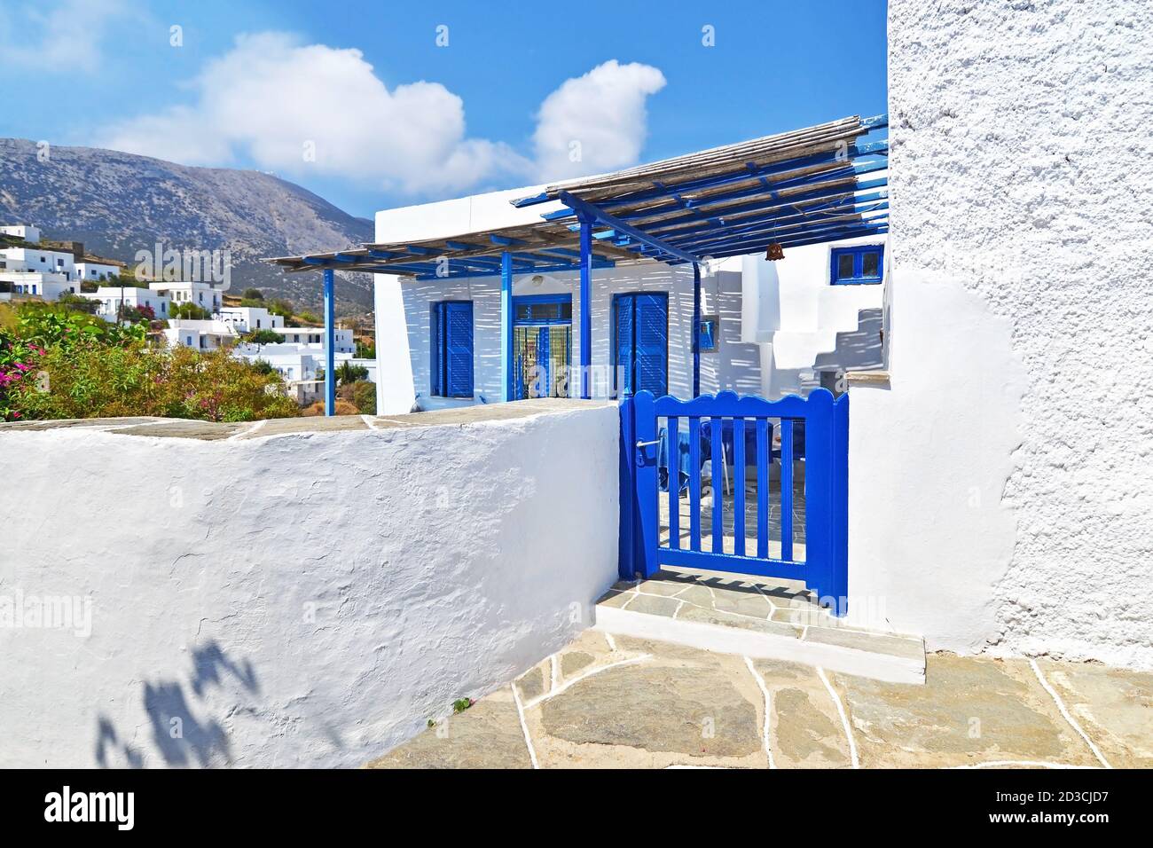 traditional houses at Sifnos island Cyclades Greece Stock Photo - Alamy