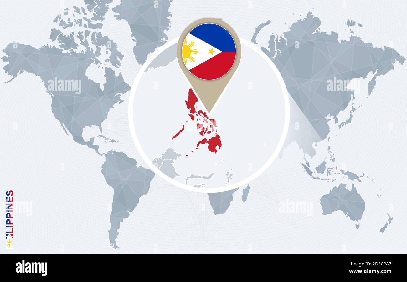 Philippines On A World Map - Map