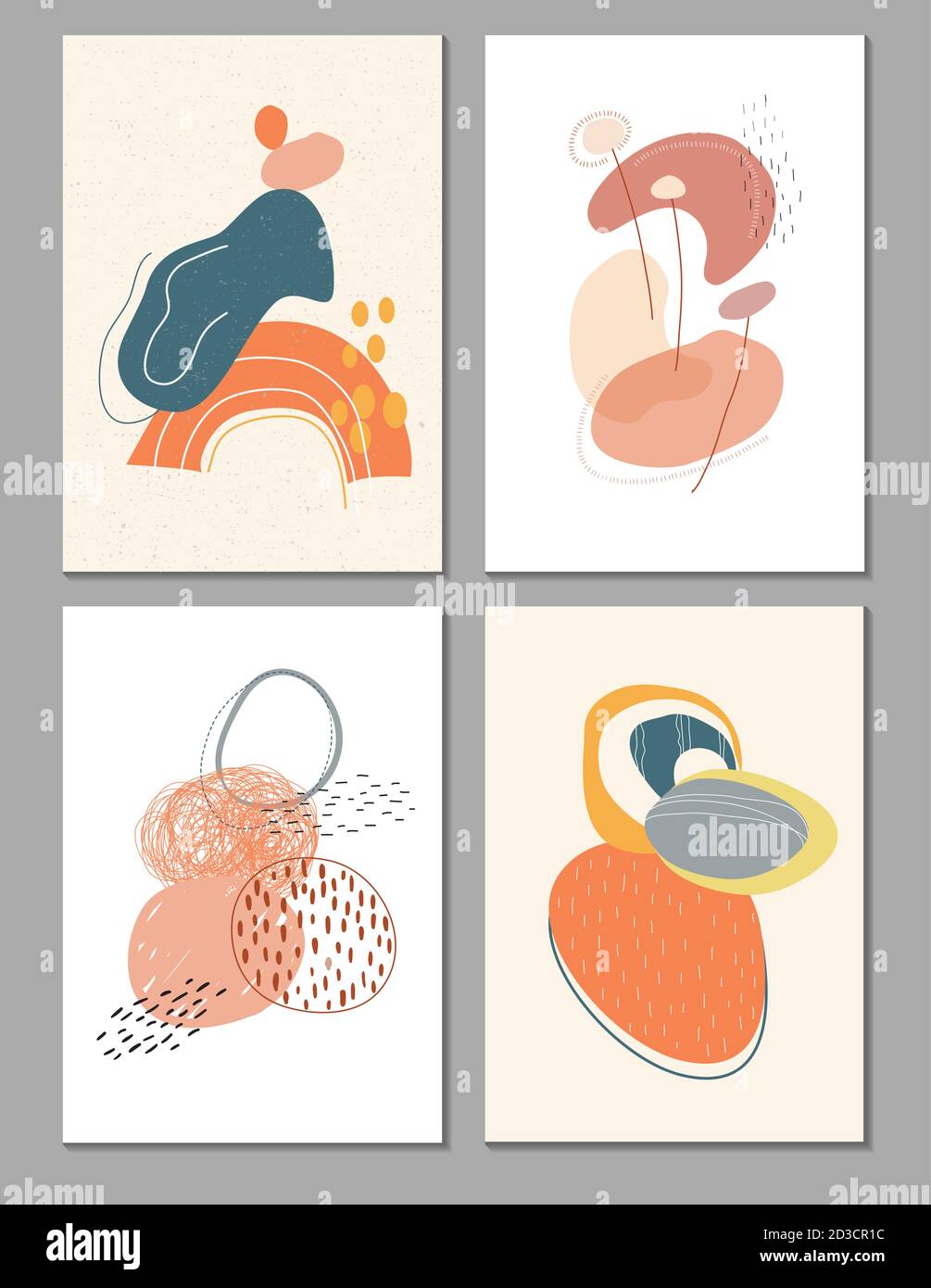 Pastel line art collection hi-res stock photography and images - Alamy