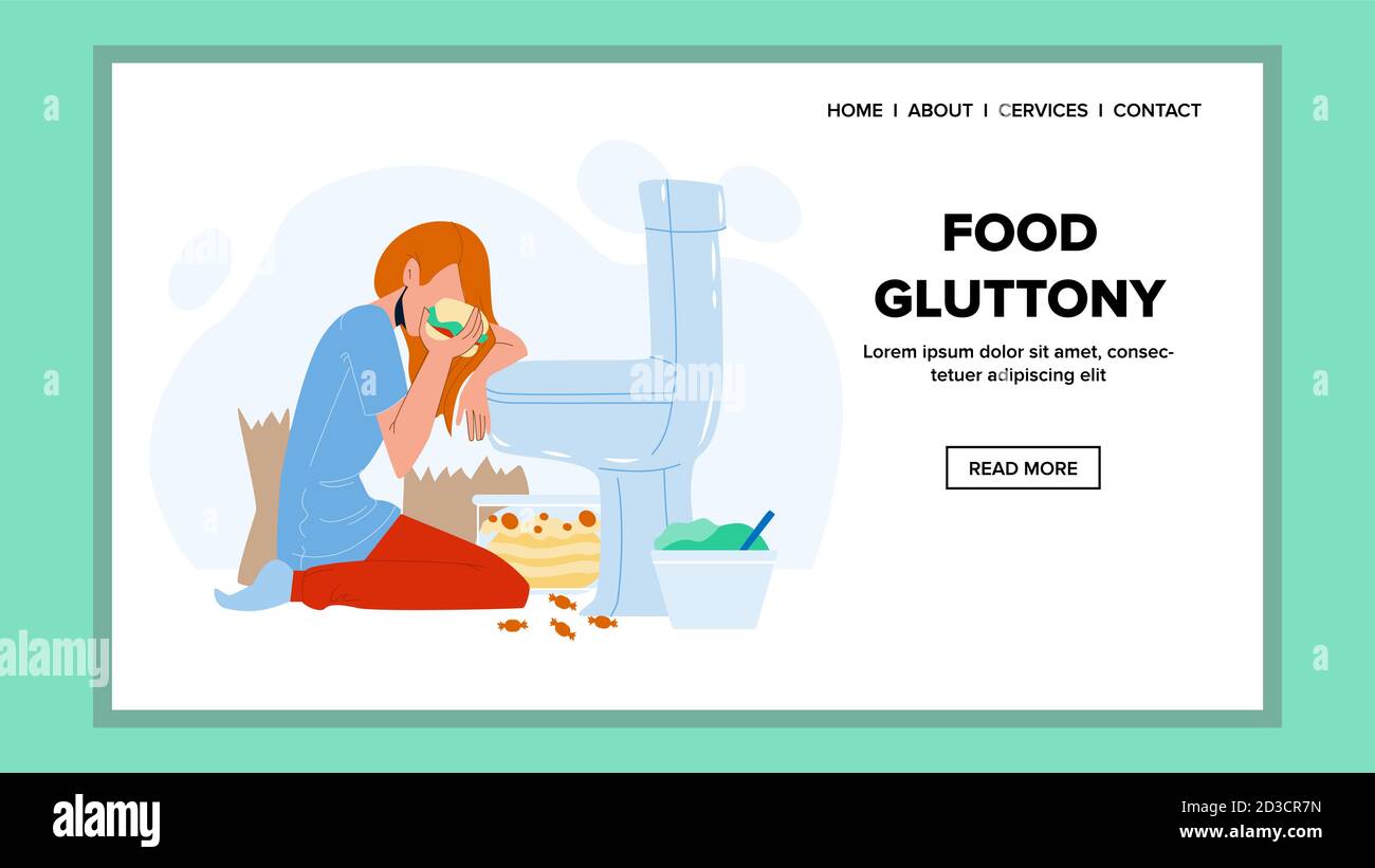 Glutton eating Stock Vector Images - Alamy