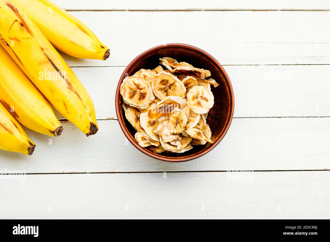Dried sliced banana fruit snack hi-res stock photography and images - Alamy