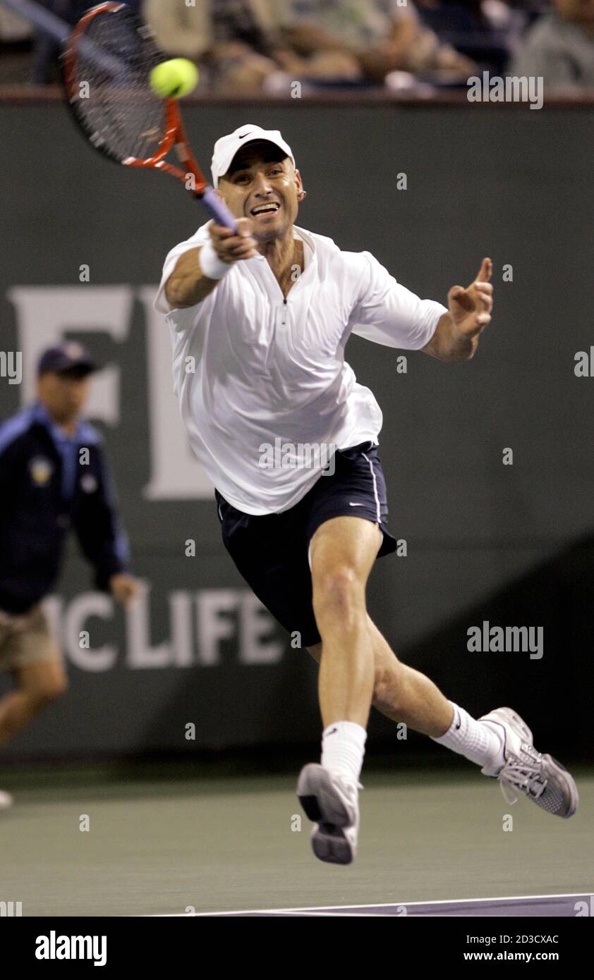 Sport tennis forehand andre agassi hi-res stock photography and images ...