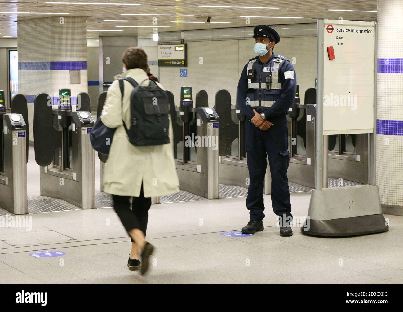 TfL transport Support and Enforcement Officer presence at King's Cross ...