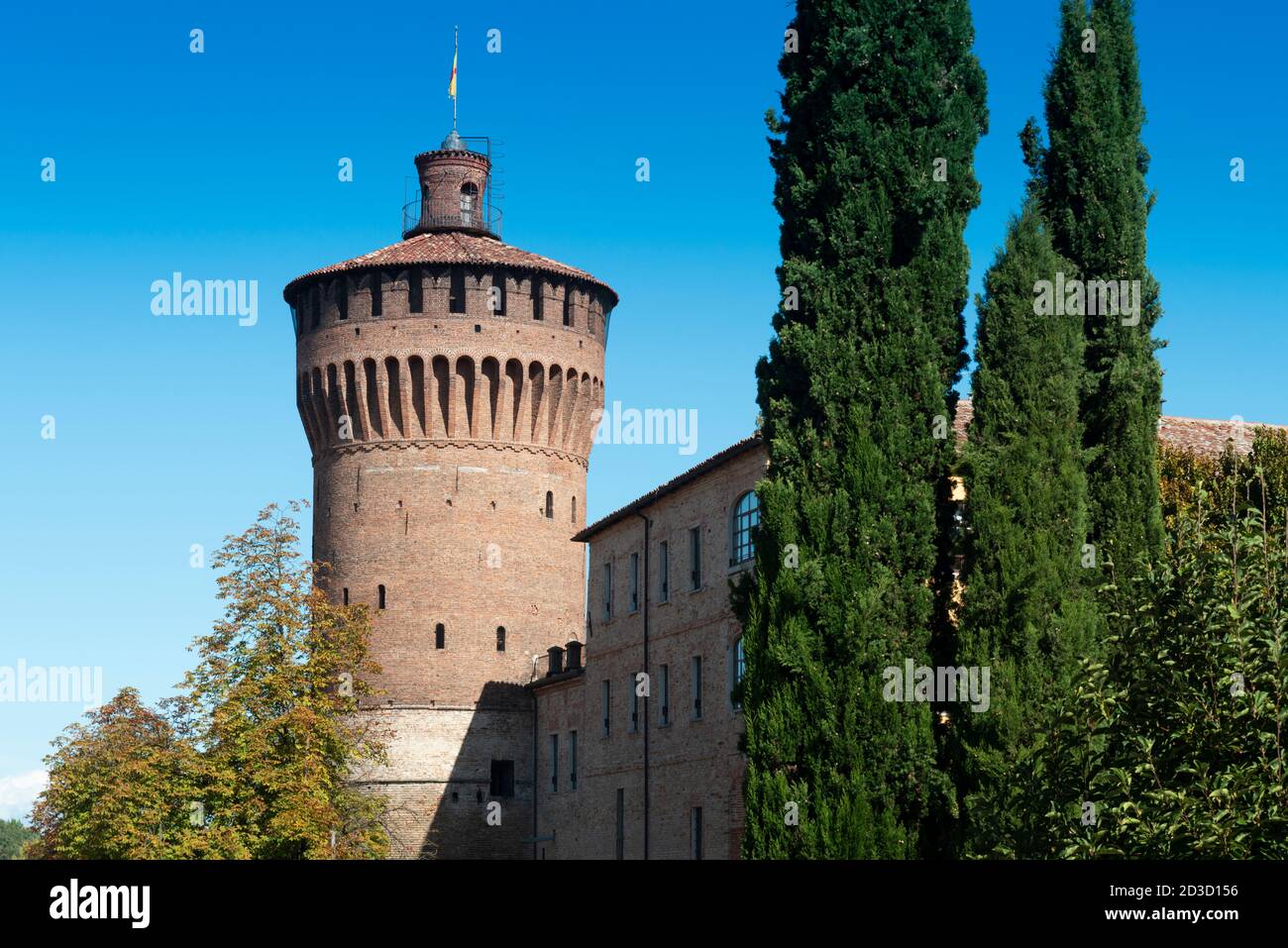 Italy, Lombardy, Lodi, Visconteo Castle Tower Stock Photo - Alamy