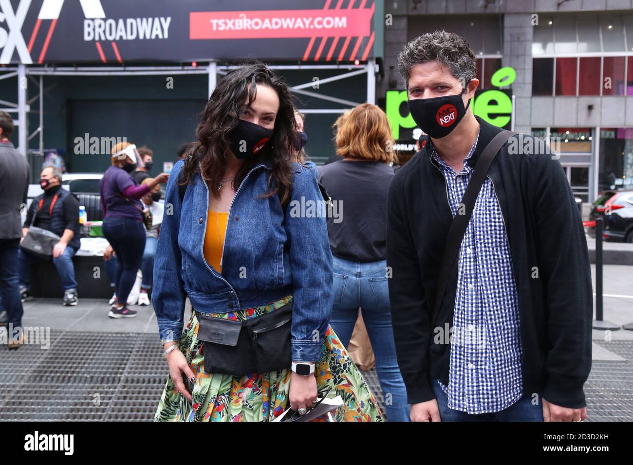 New York, NY, USA. 7th Oct, 2020. Eden Espinosa and Tom Kitt during A ...