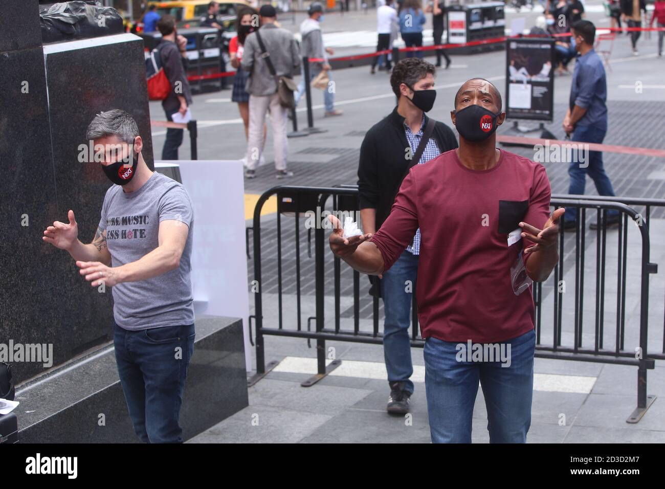 New York, NY, USA. 7th Oct, 2020. Bryan Perri and Michael McElroy ...