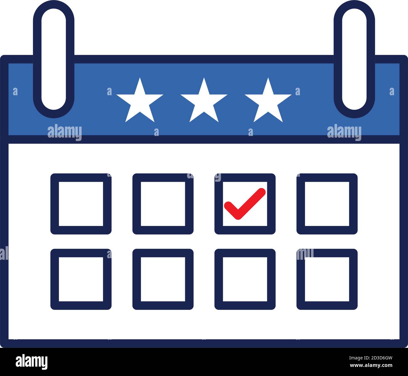 Calendar line and fill style icon design, Planner time event moth date ...