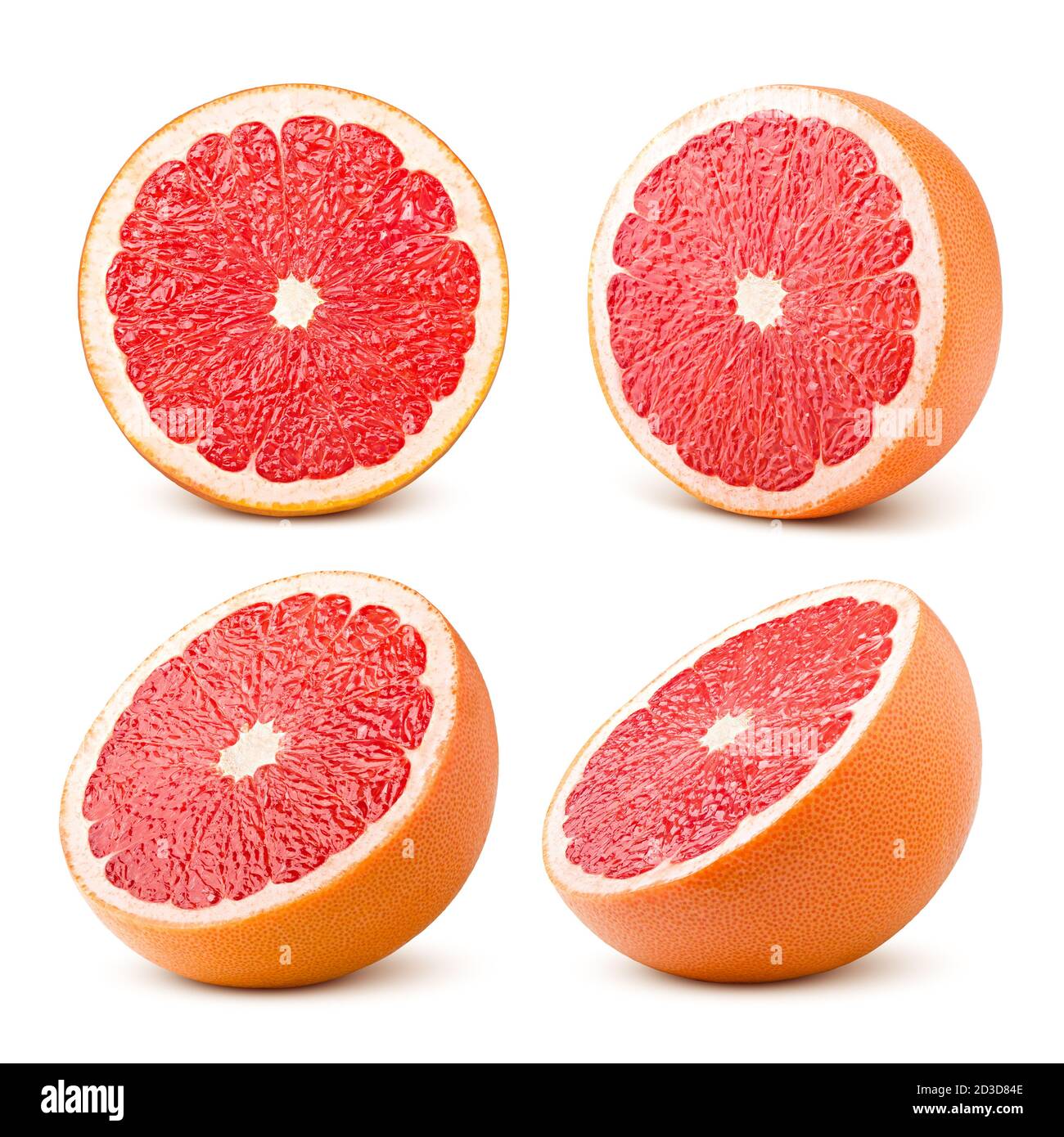 grapefruit isolated on white background, clipping path, full depth of ...