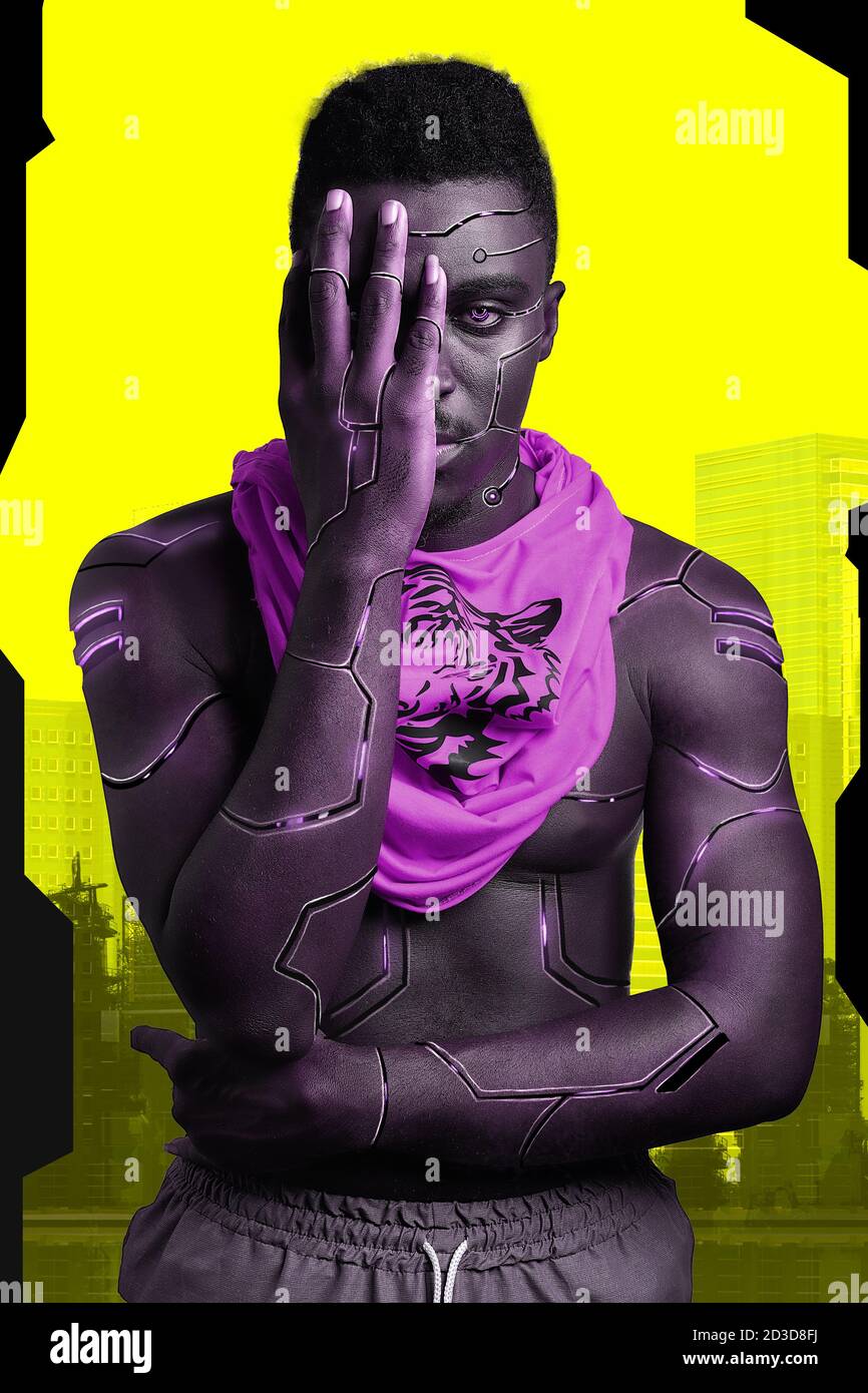Cyberpunk model hi-res stock photography and images - Alamy