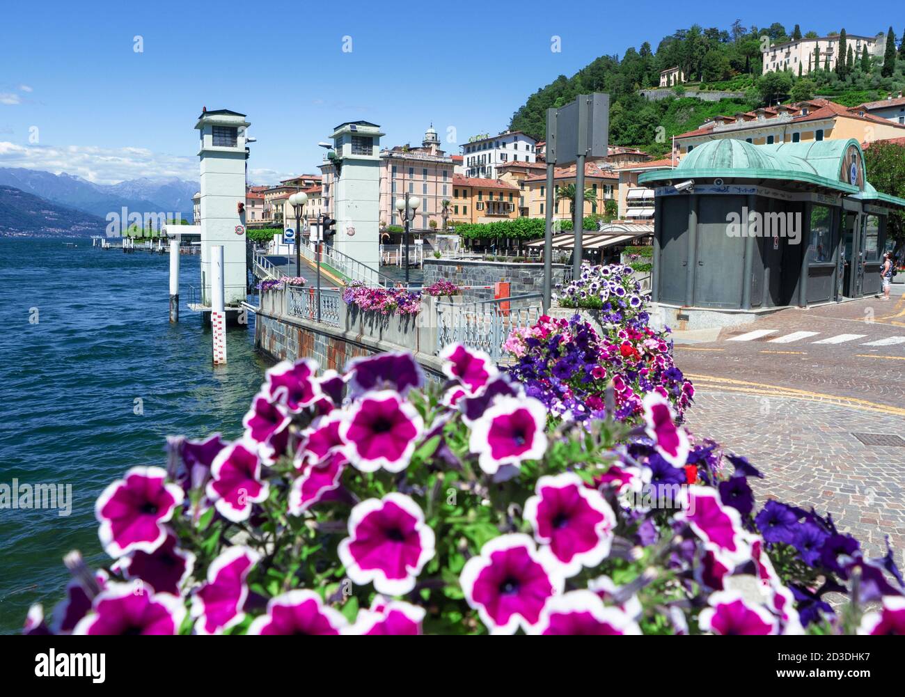 Summer landscape with stunning views of Bellagio, a coastal city on ...