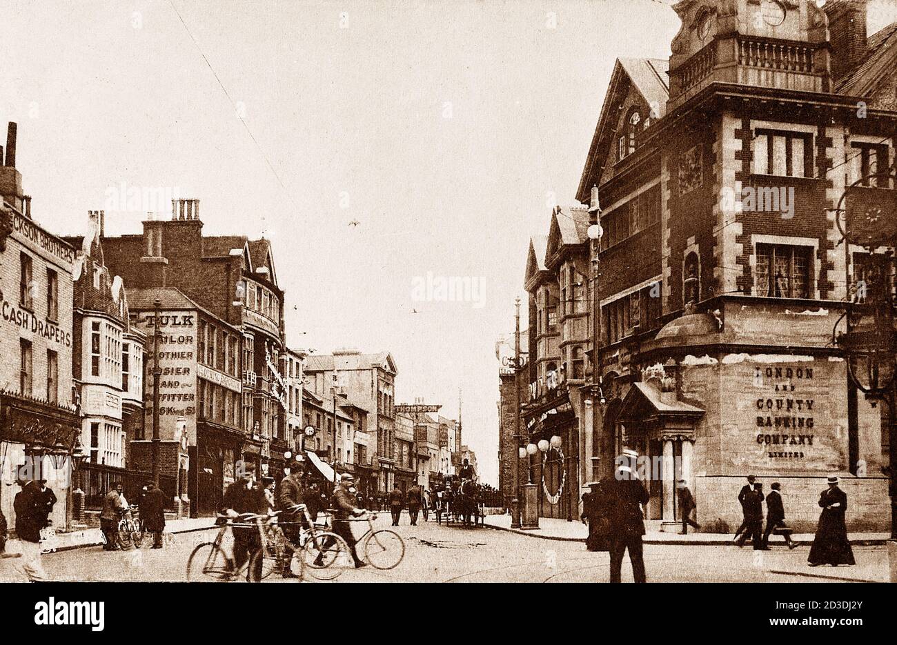 Rochester, Kent, High Street, vintage photo Stock Photo - Alamy