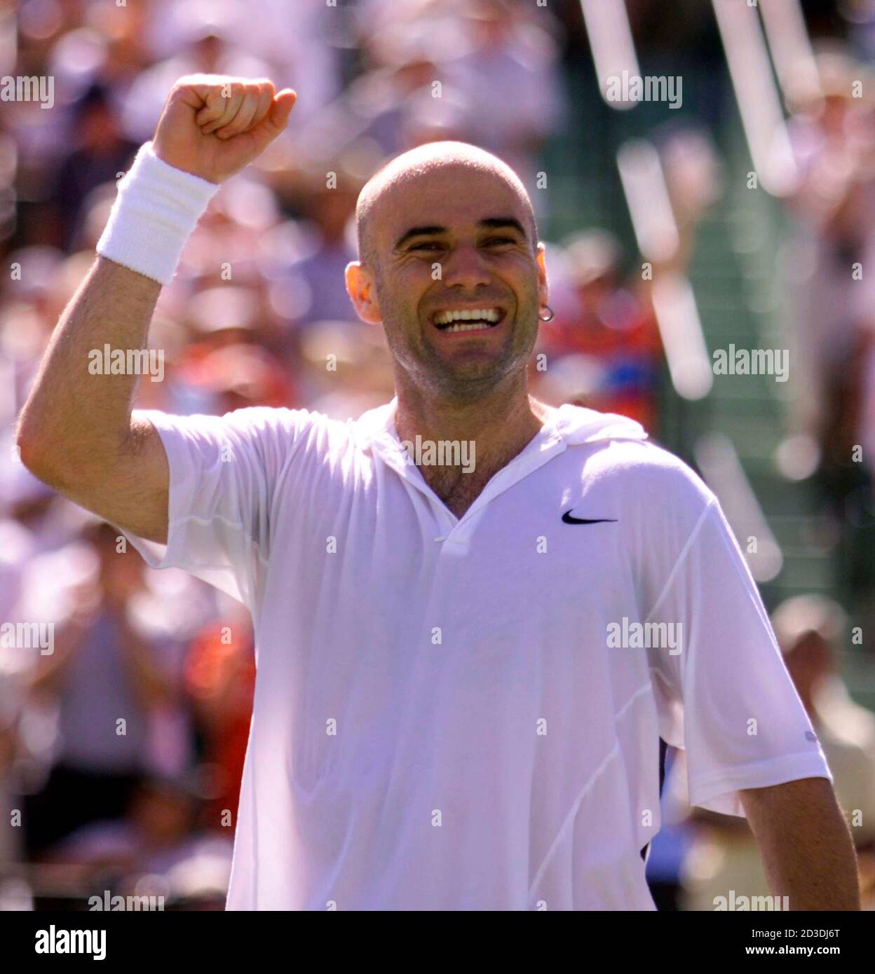 Andre agassi celebrates victory hi-res stock photography and images - Alamy