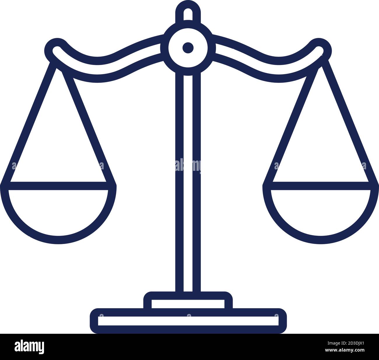 law scale line style icon design, justice legal and human rights theme ...