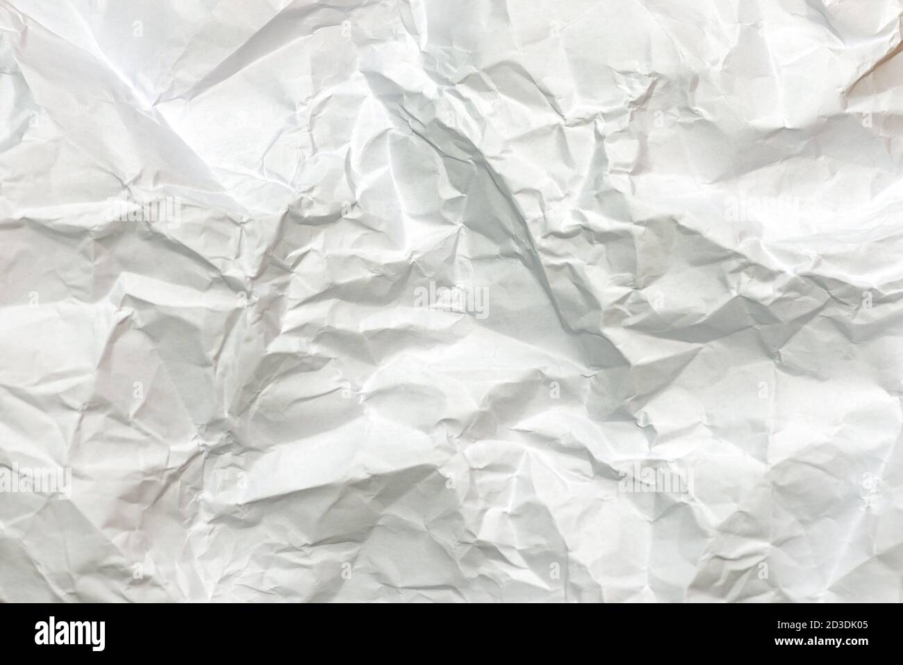 Close up White Crumpled paper texture. Flat lay, top view Stock Photo ...