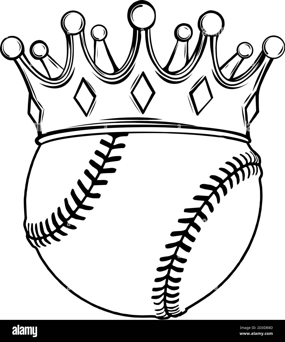 Baseball ball on a white background vector illustration Stock Vector ...