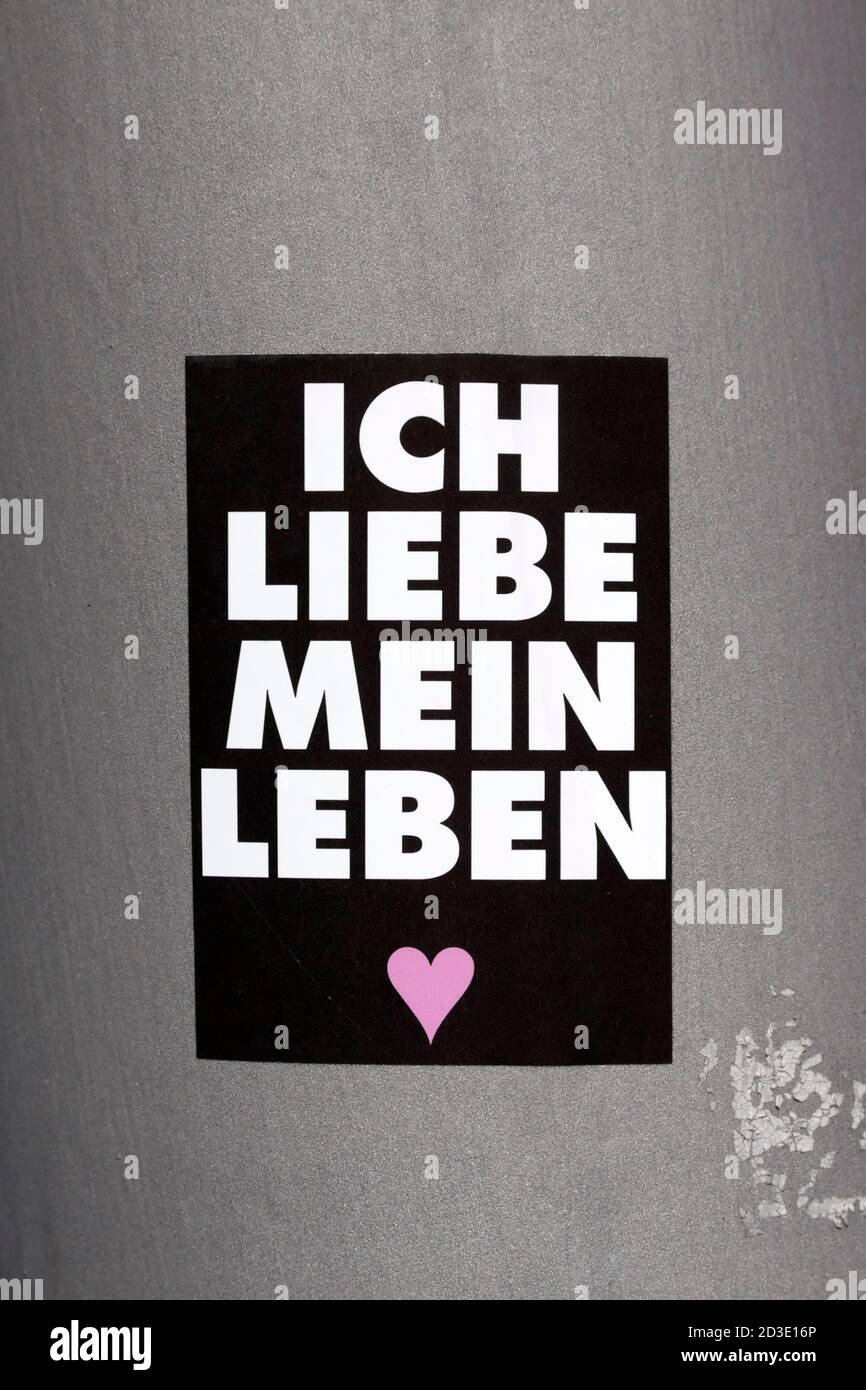 I love life sticker hi-res stock photography and images - Alamy