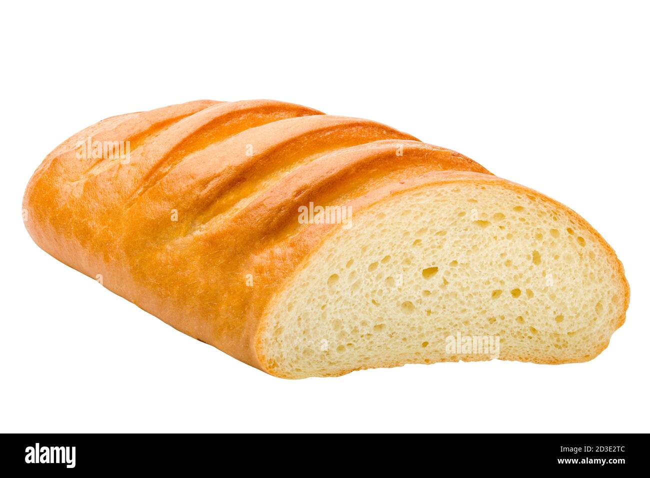 bread, long loaf, isolated on white background, clipping path, full ...