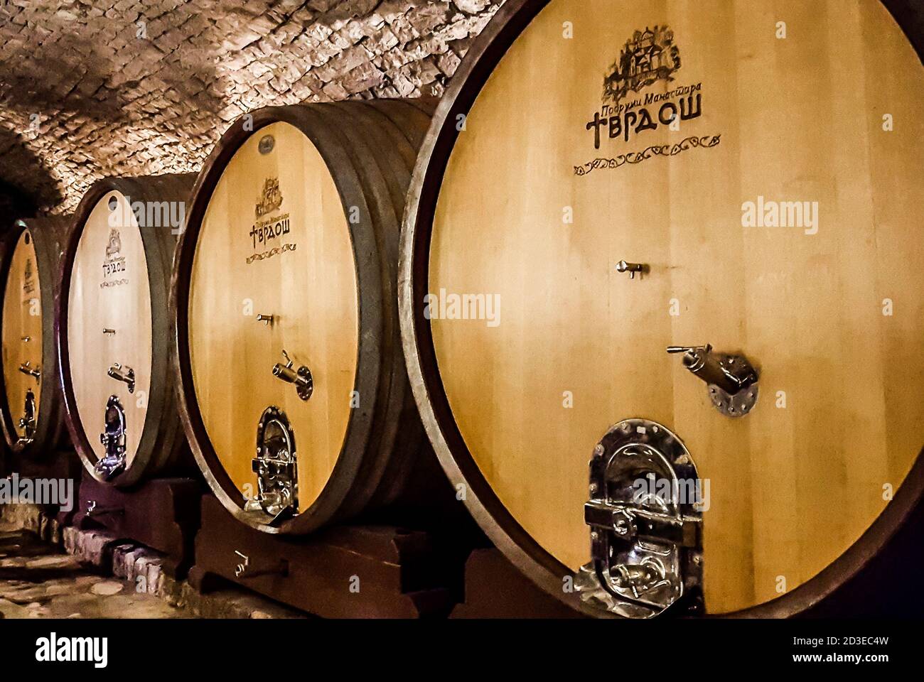 Wine cellar in the Tvrdos Monastery. Trebinje, Bosnia and Herzegovina ...