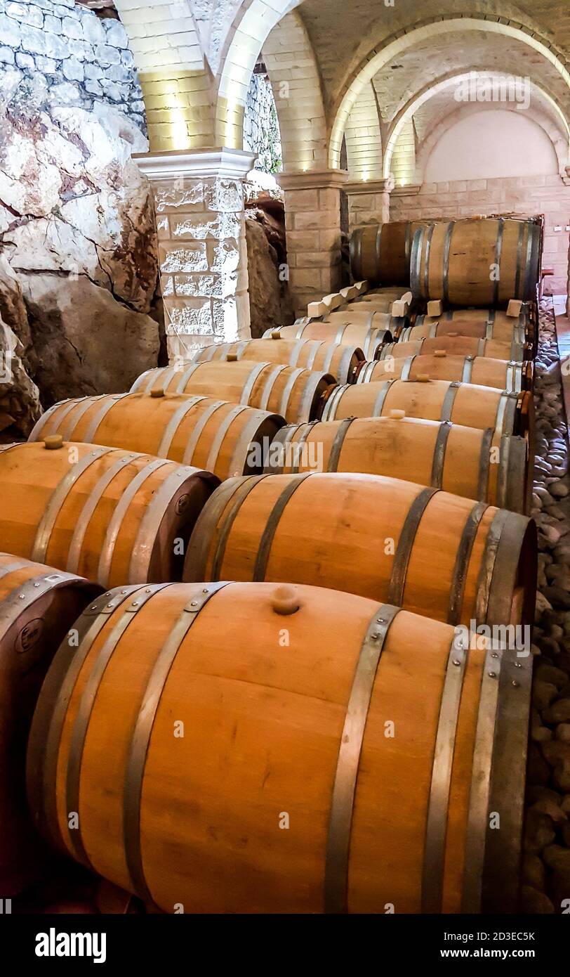 Wine cellar in the Tvrdos Monastery. Trebinje, Bosnia and Herzegovina ...