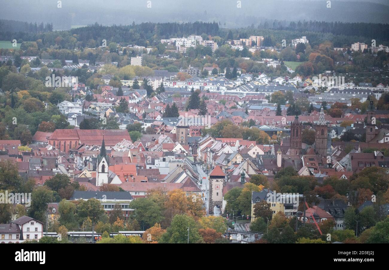 Villingen Schwenningen, Germany. 07th Oct, 2020. City view of Villingen ...