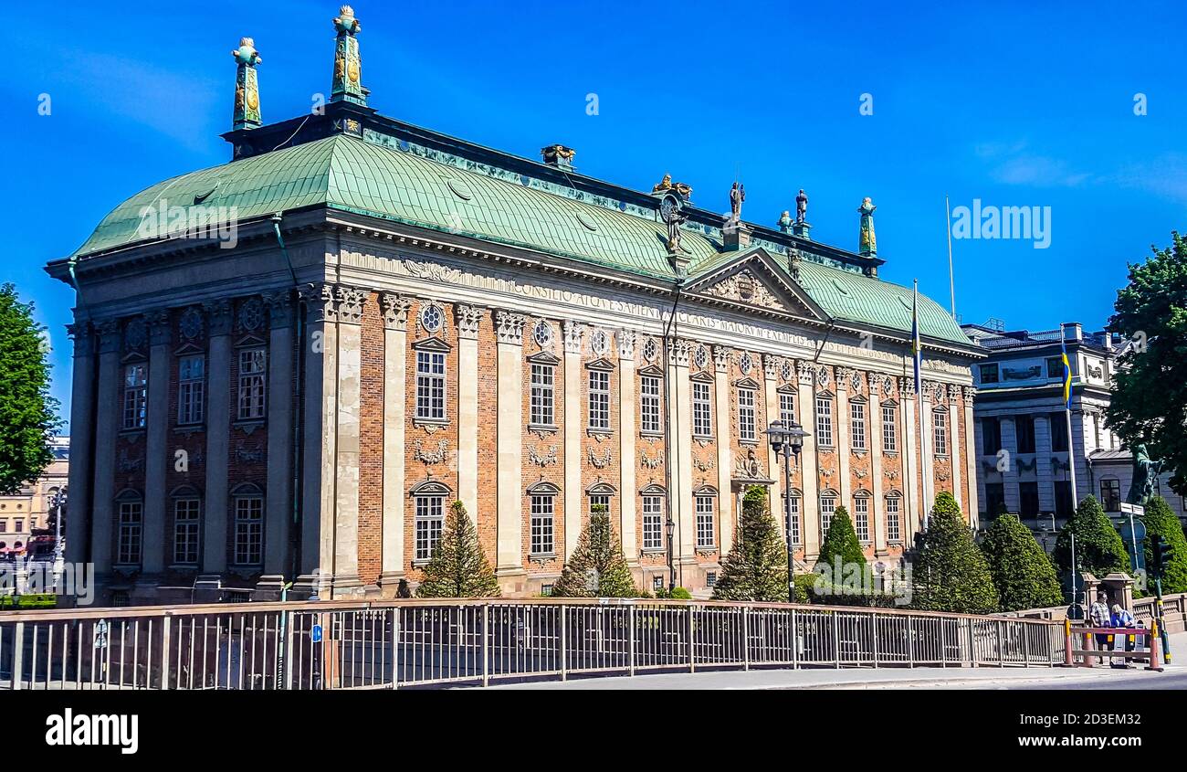 House of Nobility (Riddarhuset). Stockholm, Sweden Stock Photo - Alamy