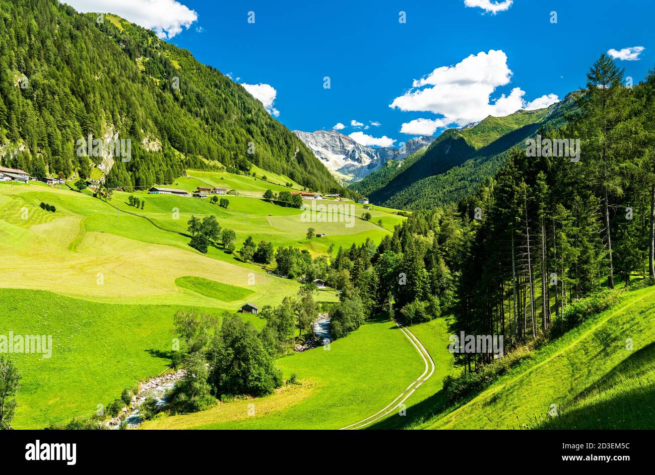 Landscape of the Austrian Alps Stock Photo - Alamy