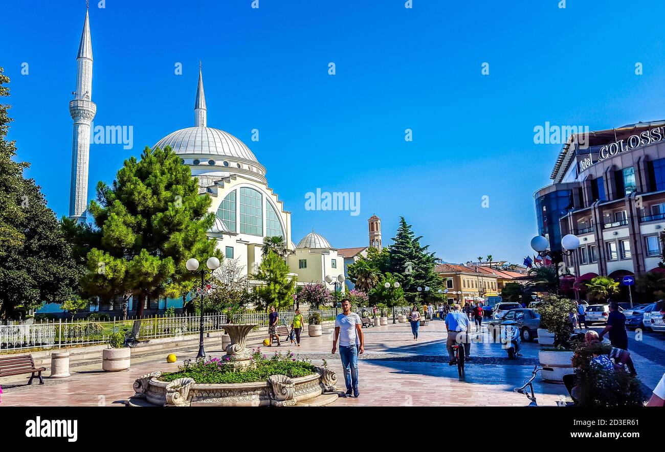 Shkoder, Albania. View of the city Stock Photo - Alamy