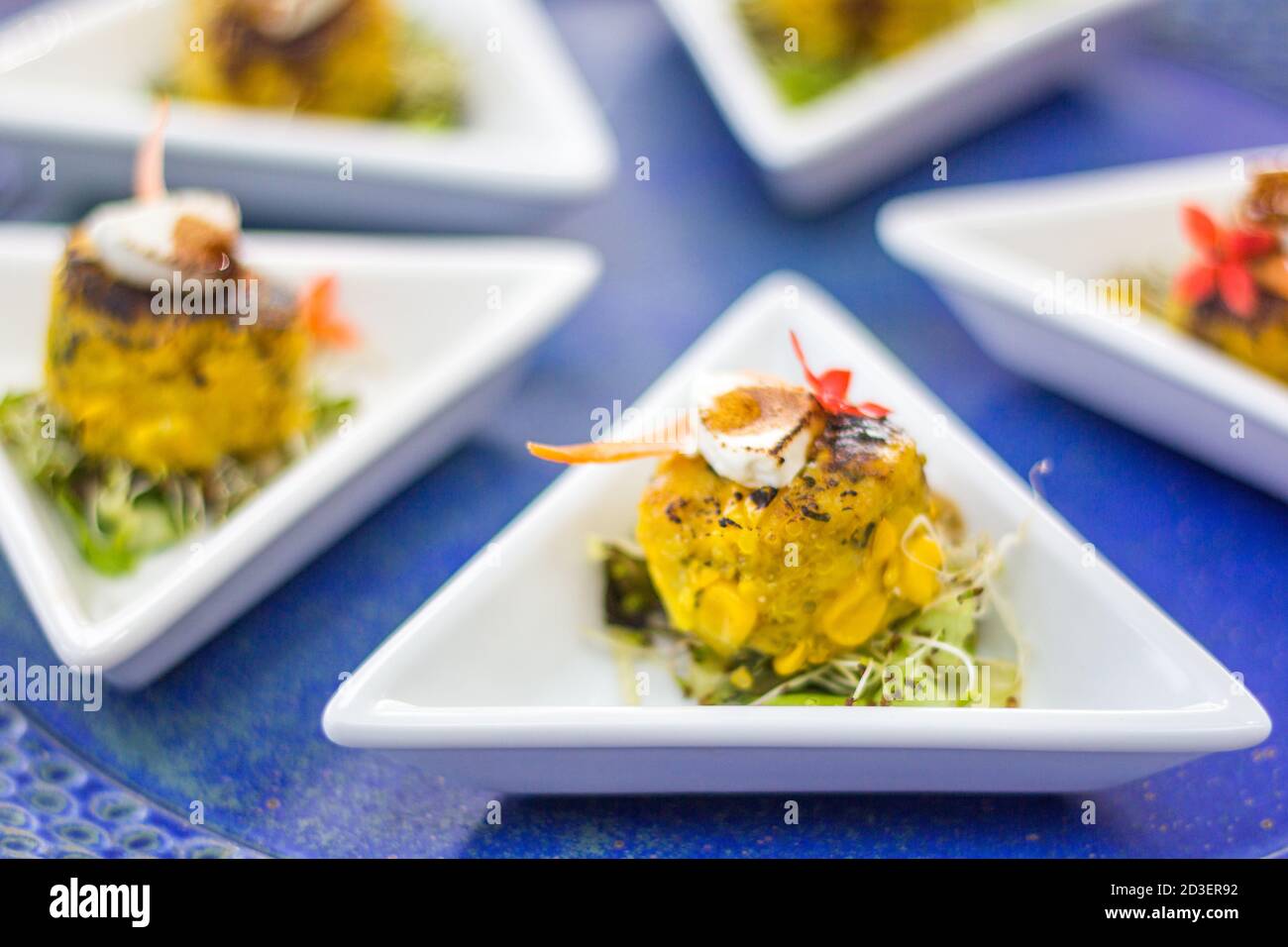 Canapes served at a hotel bufffet in Cebu Stock Photo - Alamy