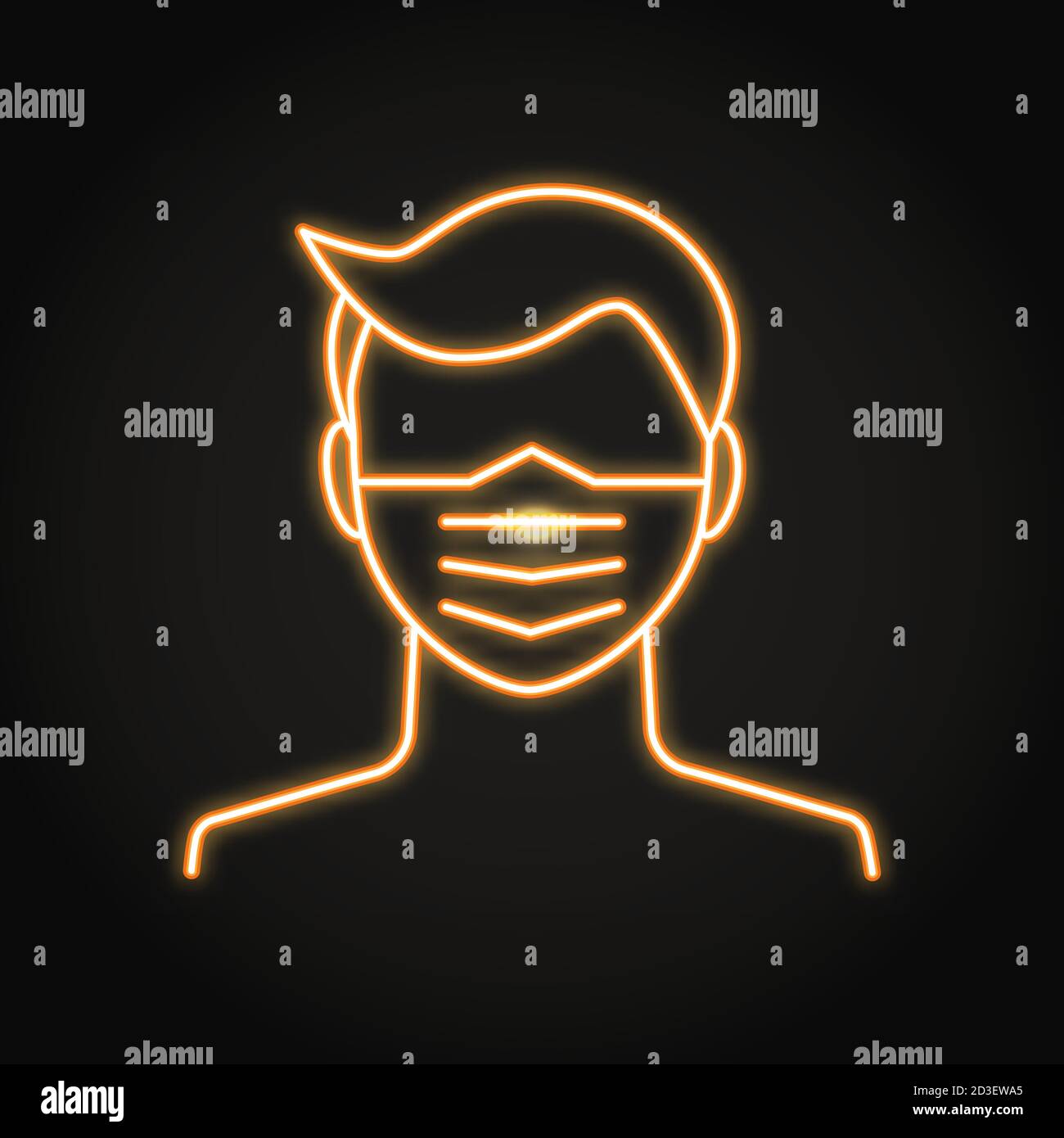 Corona neon Stock Vector Images - Alamy