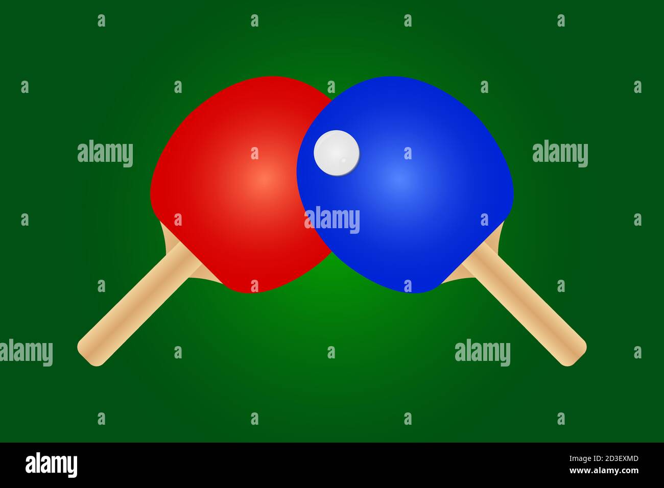 Ping pong table tennis 2 bats and a ball logo icon Stock Vector Image ...