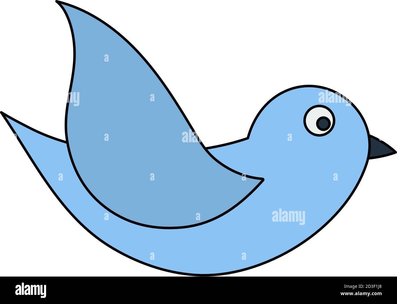 Bird Icon. Editable Outline With Color Fill Design. Vector Illustration ...