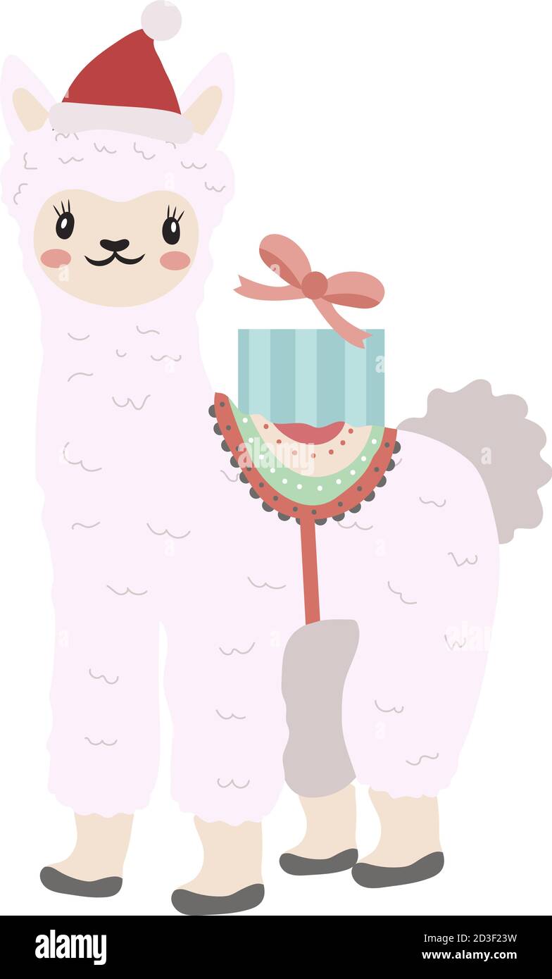 Cute lama icon cartoon Cut Out Stock Images & Pictures - Alamy