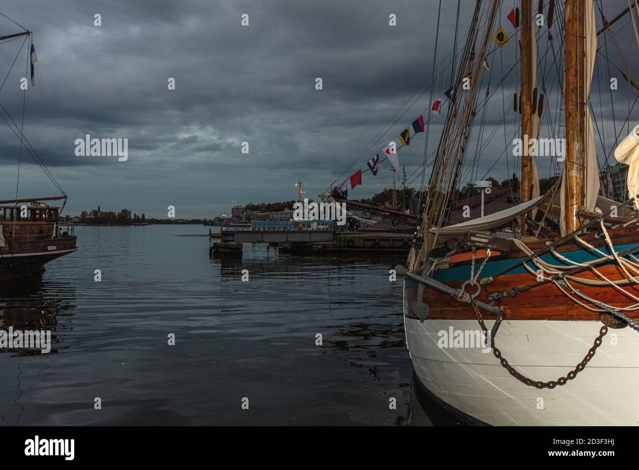 Helsinki, Uusimaa, Finland October 7, 2020 Market square, autumn ...